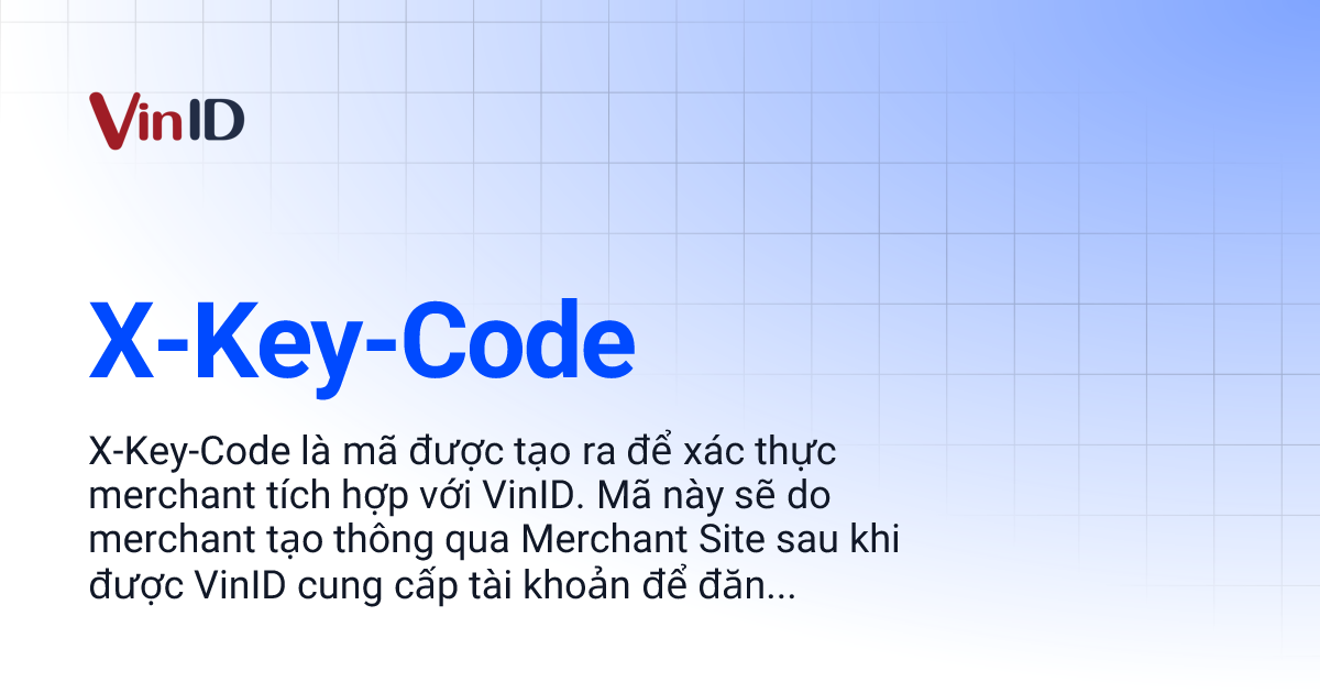 X-Key-Code | VinID